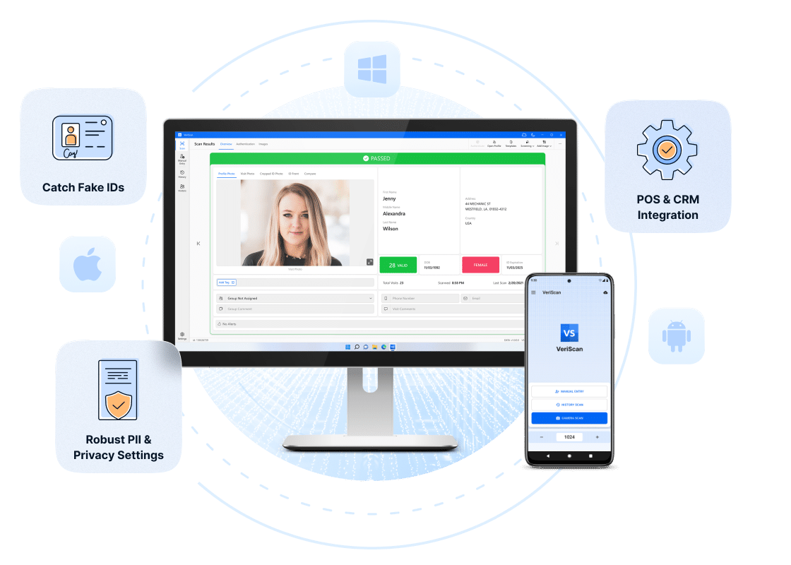 Mobile ID Scanner App For Flexible Age Verification | IDScan.net