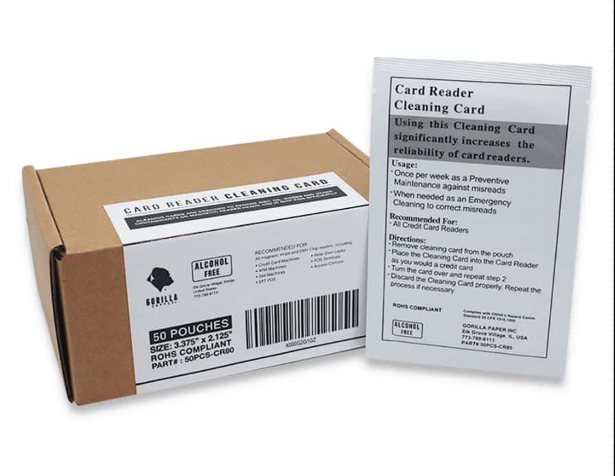 Magnetic Stripe Reader Cleaning Card, S-KC-CLEAN - IDScan.net