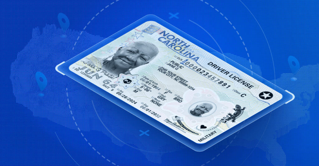 A New North Carolina Driver's License Has Been Issued