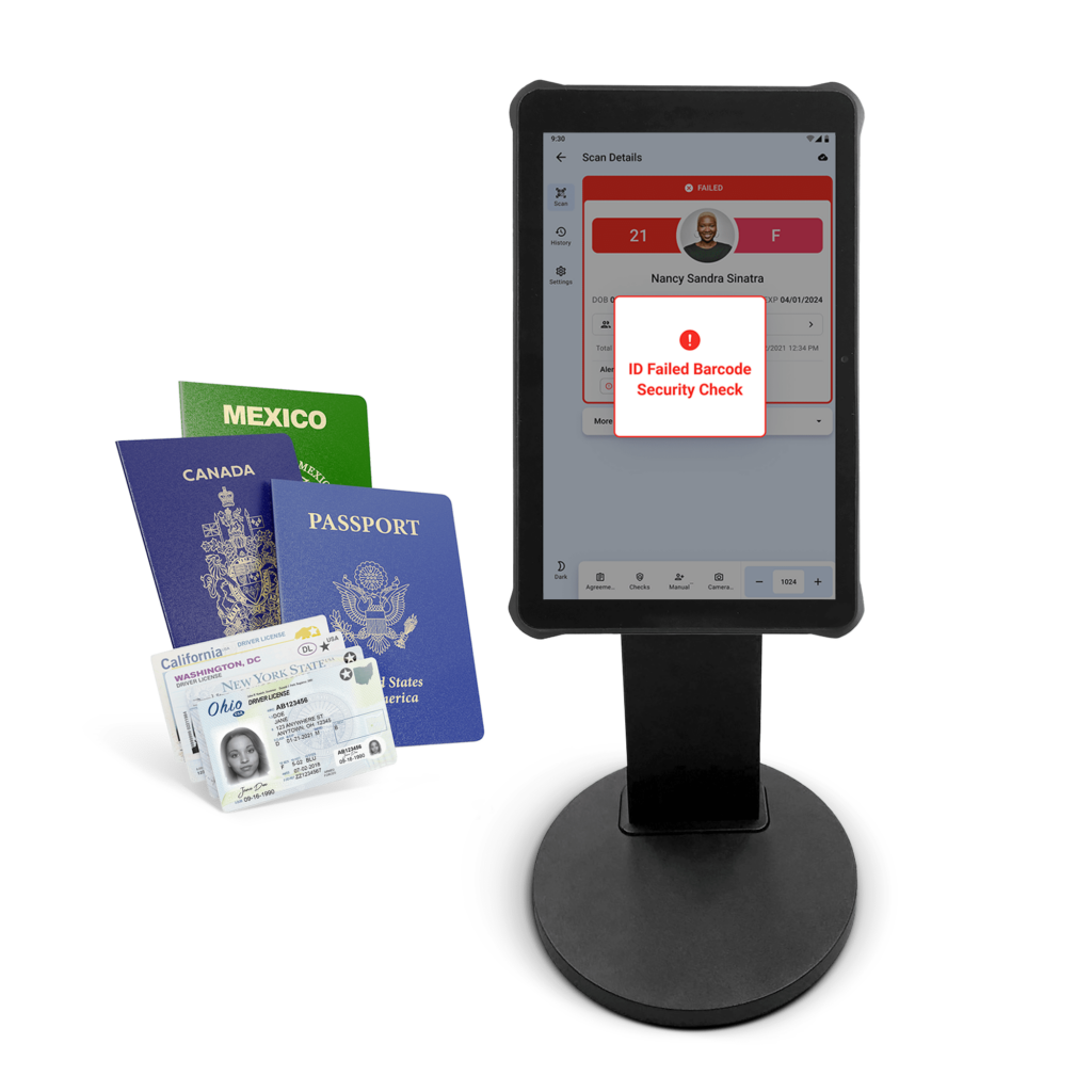 Unitech RT112 - Touchscreen Countertop Tablet ID Scanner - IDScan.net